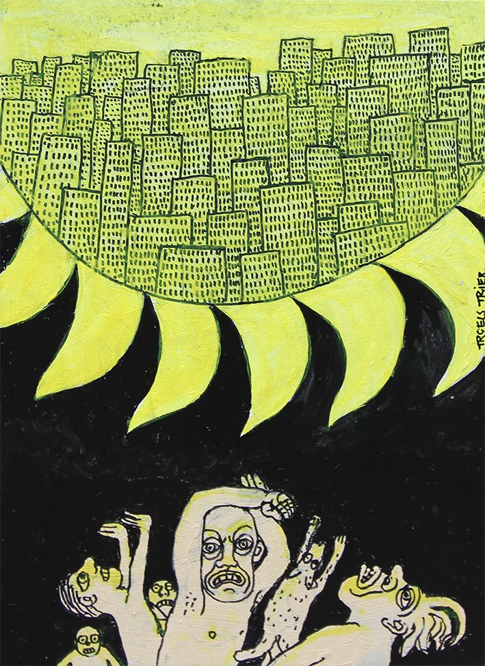 Troels Trier – Urban, 40x30 cm, Maleri – Akryl på lærred