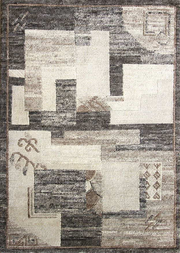 Bæredygtig Måtte - Ren natur - Grå/Sand 180x120 cm - Belle art